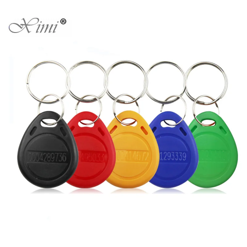 10pcs A Lot RFID Key Fob 125KHZ RFID Card TK4100 EM4100 Key Chain ...
