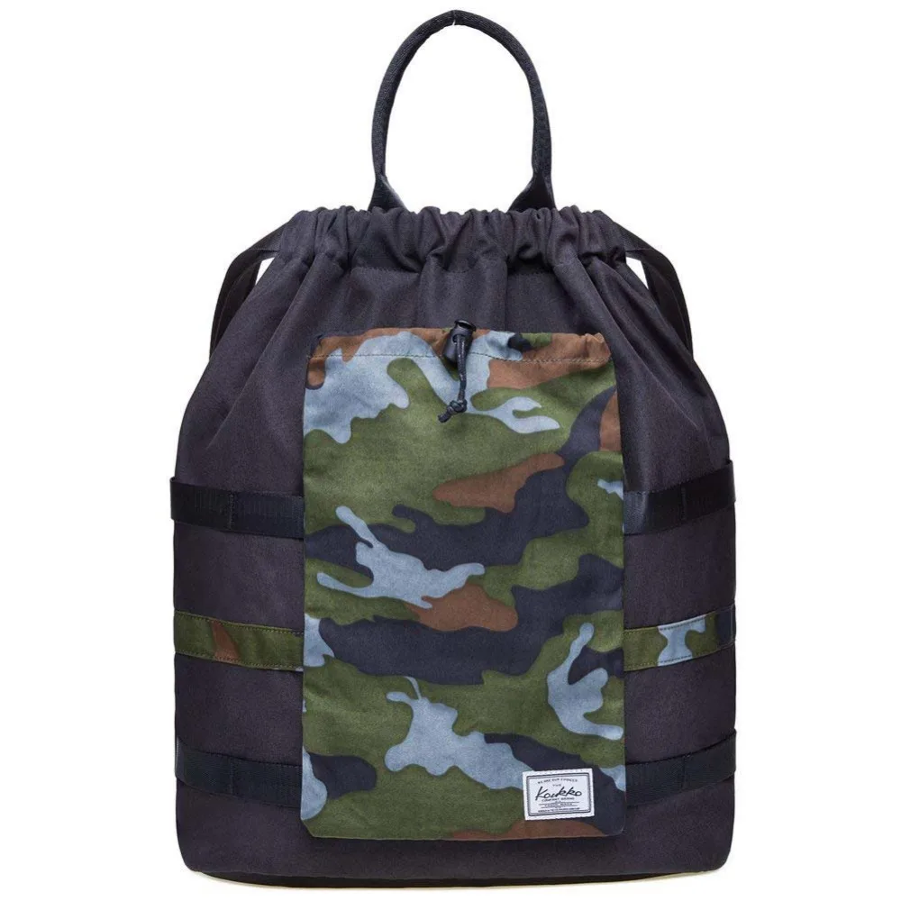 Kaukko New Polyester Drawstring Gym Bag With Inside Pocket Sack ...