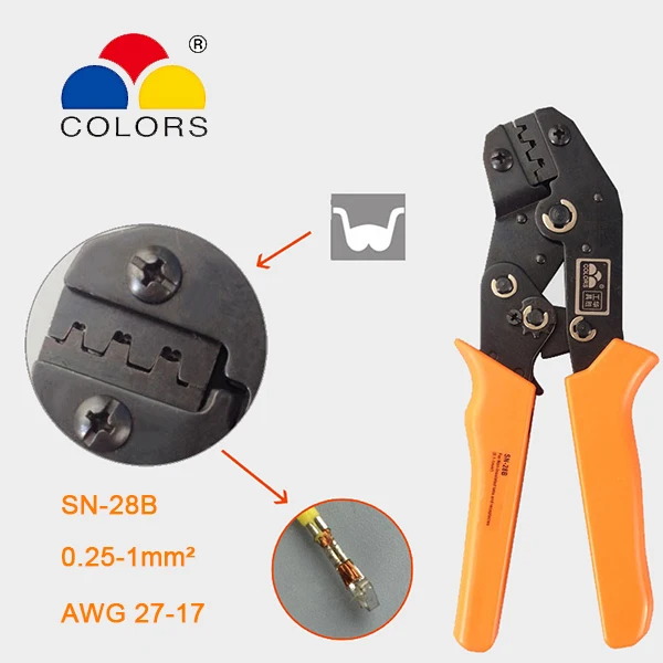 crimping tool sn-28b terminal crimper pliers pince a sertir ferrule ...
