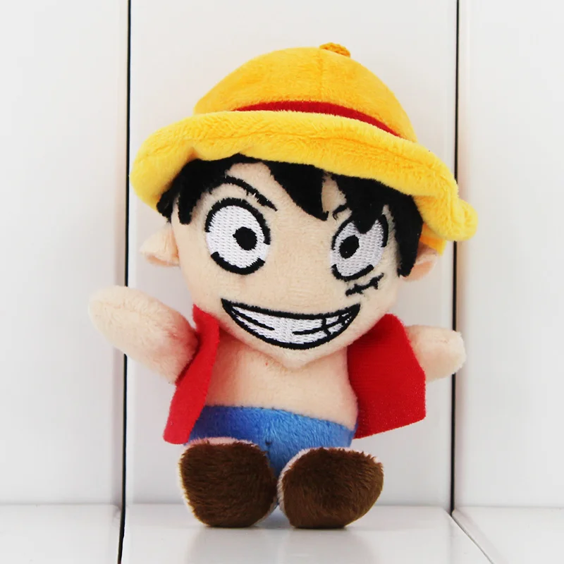 14cm One Piece Plush Toy Monkey D Luffy Stuffed Pendant Dolls - buy at ...