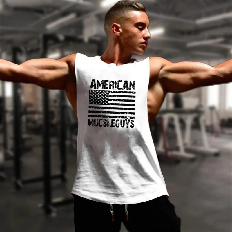 Brand Bodybuilding Clothes Singlets Mens Tank Tops Sleeveless Shirt ...