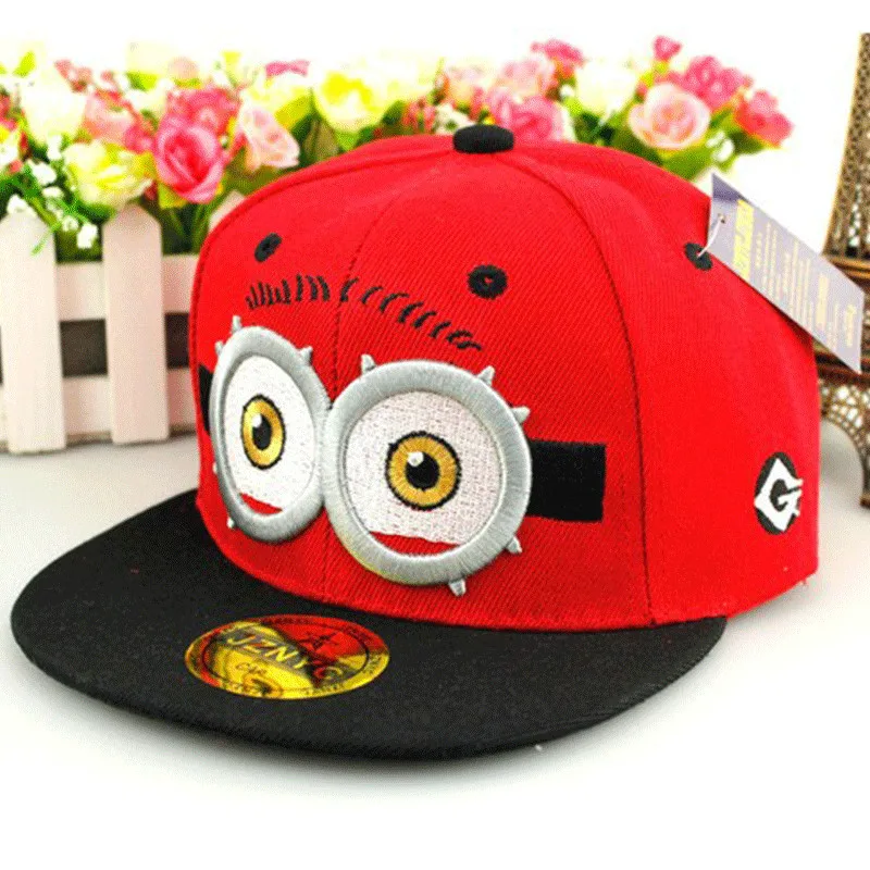 2017 New Minions Baseball Cap American Cap yellow Minion Snapback Caps ...