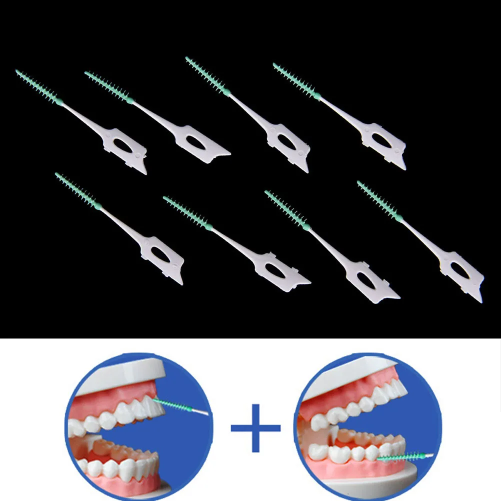 20PCS/box Tooth Picks Interdental Brush Dental Floss Teeth Stick Teeth ...