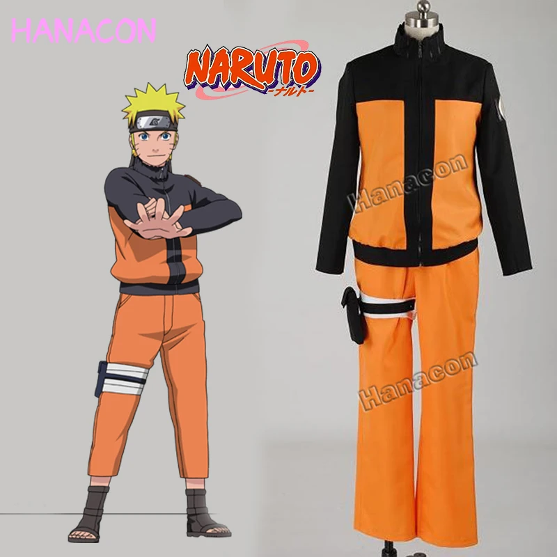 Hot Naruto Cosplay Costume Uzumaki Naruto Costume Suit Naruto Ninja ...