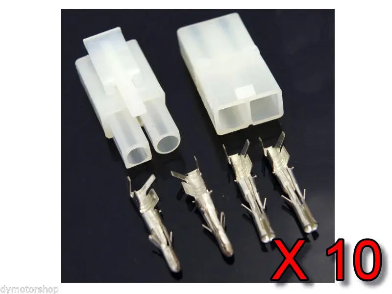 10 Set Tamiya Kyosho Battery Connector 2-pin Male Female Plug With ...