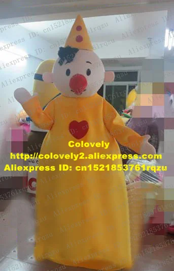 Yellow Hat Boy bumba Clown Mascot Costume Adult Cartoon Character ...