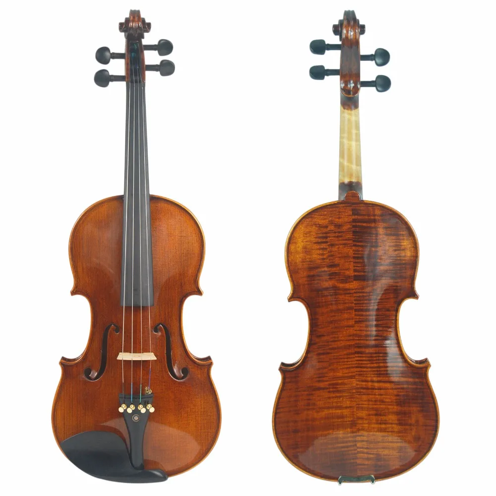Kinglos Kit de violín avanzado de madera maciza, accesorios de ébano ...