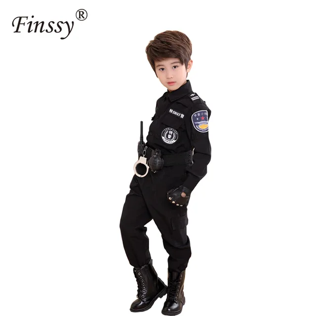 Boys Policemen Costumes Children Cosplay - bestofferes