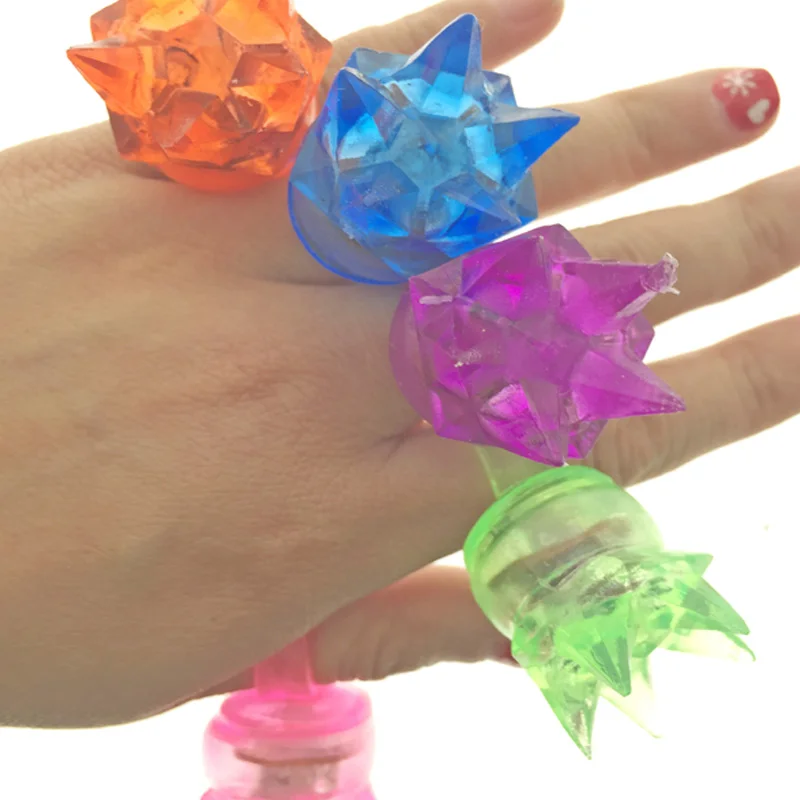20pcs/lot Flicker finger ring colorful cheap light up toy fashion led ...