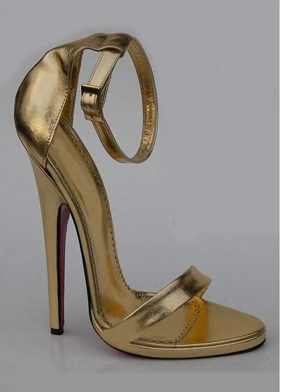 13 cm pink high heeled sandals big yards 13CM blue glitter heels fish ...