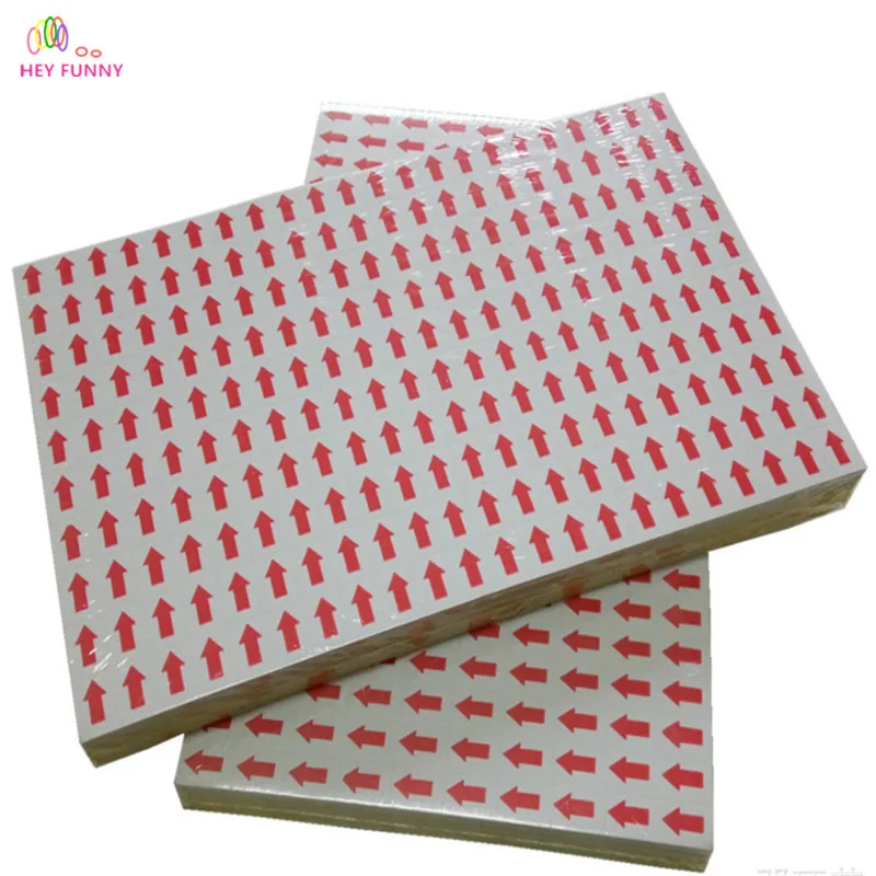 HEY FUNNY 20sheet red arrow stickers fault mistake defectives marking ...