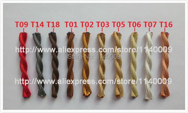 2m 3m 5m 10m 2 Core 0.75 Vintage Twisted Cable Retro Braided Electrical ...