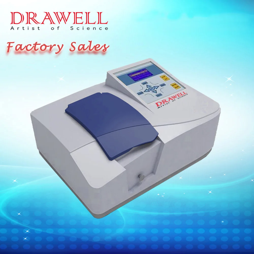 Drawell Single Beam UV VIS Spectrophotometer Spectrometer with Software ...