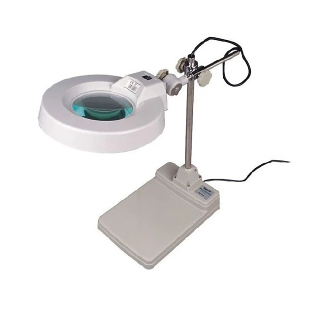 Fluorescent Desk Lamp With Magnifier