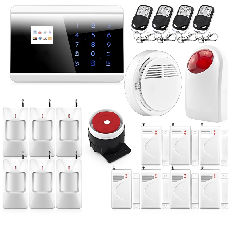 Wireless Zone GSM PSTN Home Alarm System SMS Arm/Disarm Door Contct ...