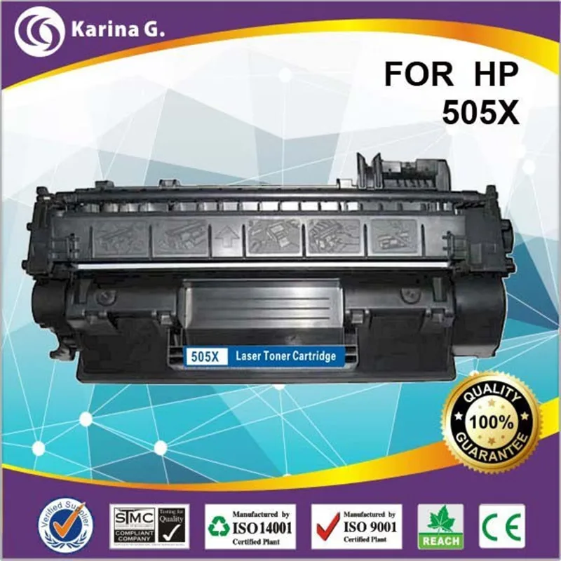 Alto rendimiento 6500 páginas de rendimiento para hp505x 505x comaptible cartucho de tóner para ...