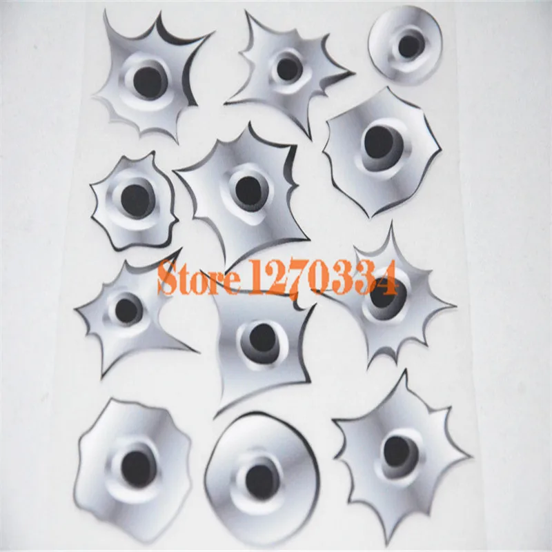 Look Cool ! Interesting Value Pack / Car Stickers Bullet Holes Design ...