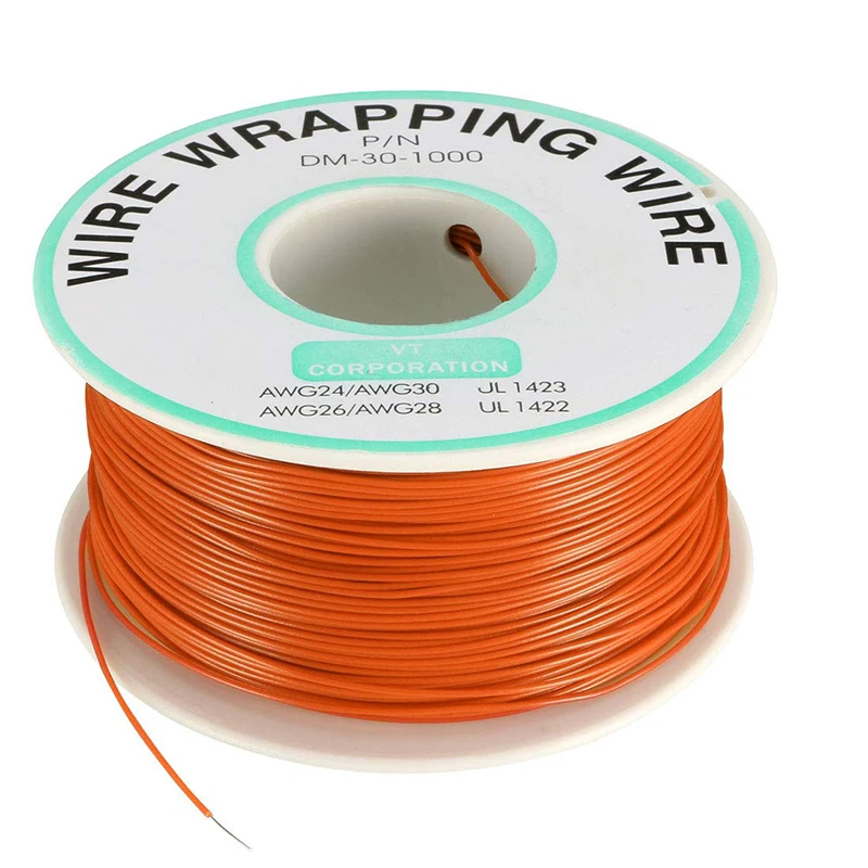 Generic 30 Awg Wrapping Wire Colors Single Strand Copper Cable Ok Wire Electrical Wire For Lap ...