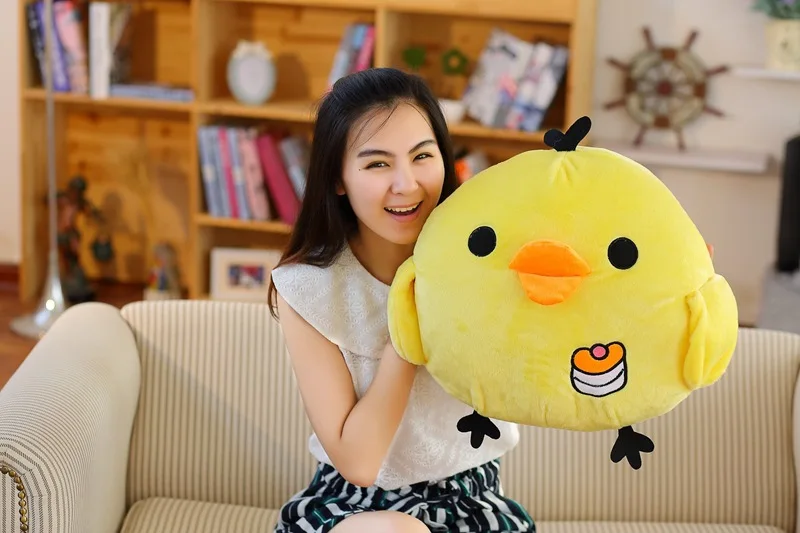 Big Plush Chicken Toy Stuffed Yellow Chicken Doll Gift About 50cm 0375 ...