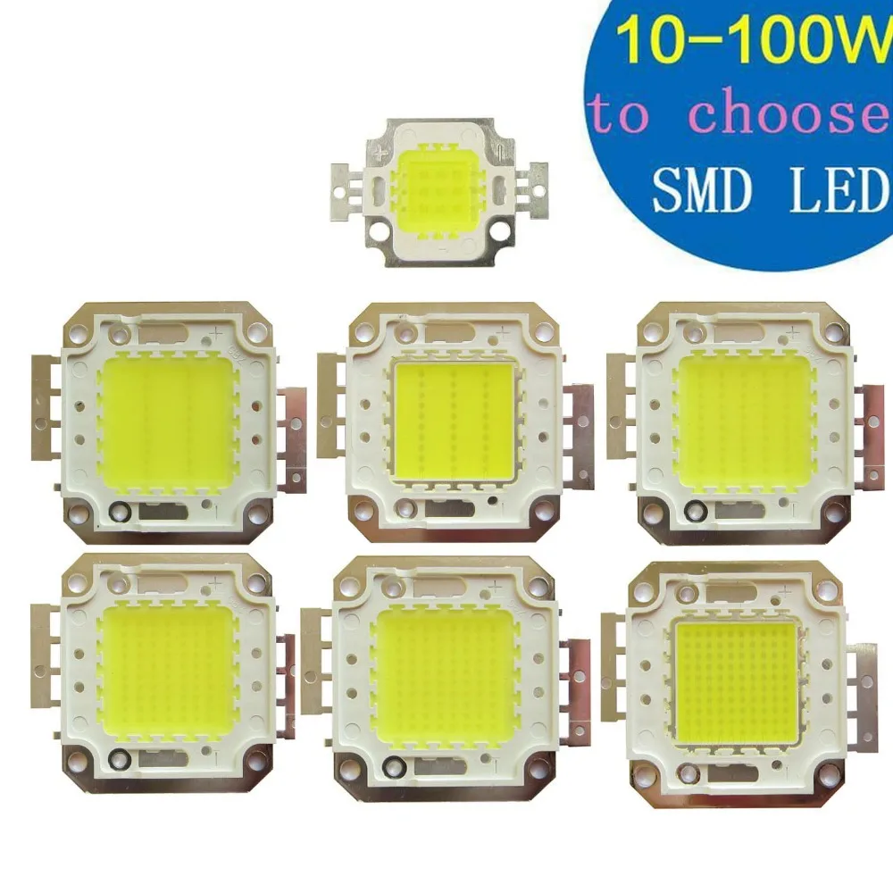 Copper Base gold thread SMD LED 30mil Spot Light Floodlight Part 10W ...