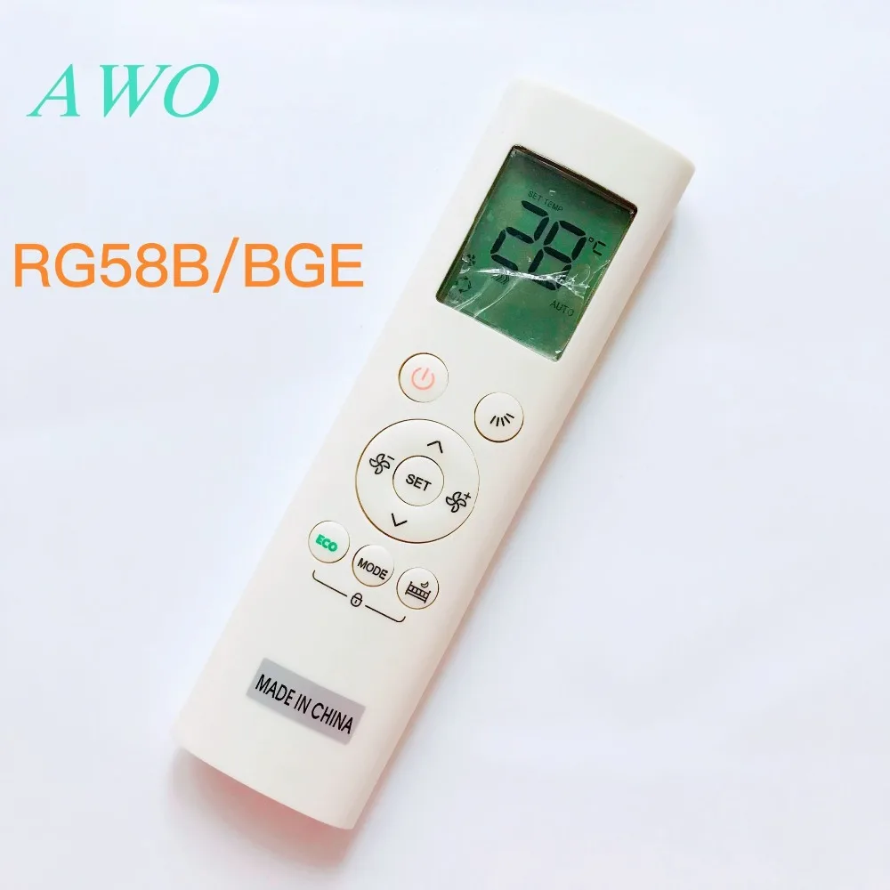 Nuevo RG58B/BGE para Midea control remoto de aire acondicionado RG58B/BGEU1 RG58E4/BGEF ...