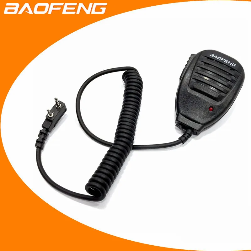 2pcs Original Baofeng Radio Speaker Mic Microphone Ptt For Portable Two ...