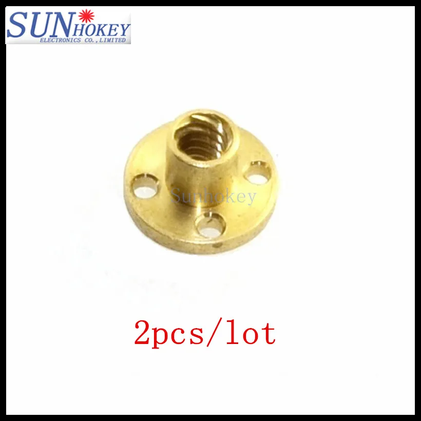 2pcs/lot Hot selling RepRap 3D Printer Parts T8 Copper Trapezoidal ...