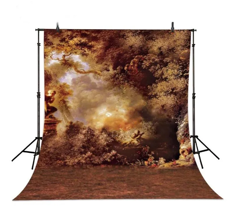 Magic Woodland Fairy Cartoon Haunted Enchanted Forest backdrop Vinyl ...