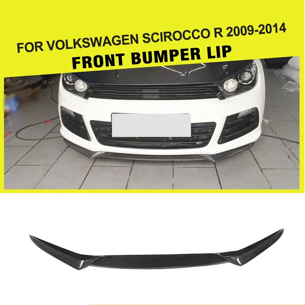 Carbon Fiber / Frp Front Bumper Guard Lip Chin Spoiler For Volkswagen ...