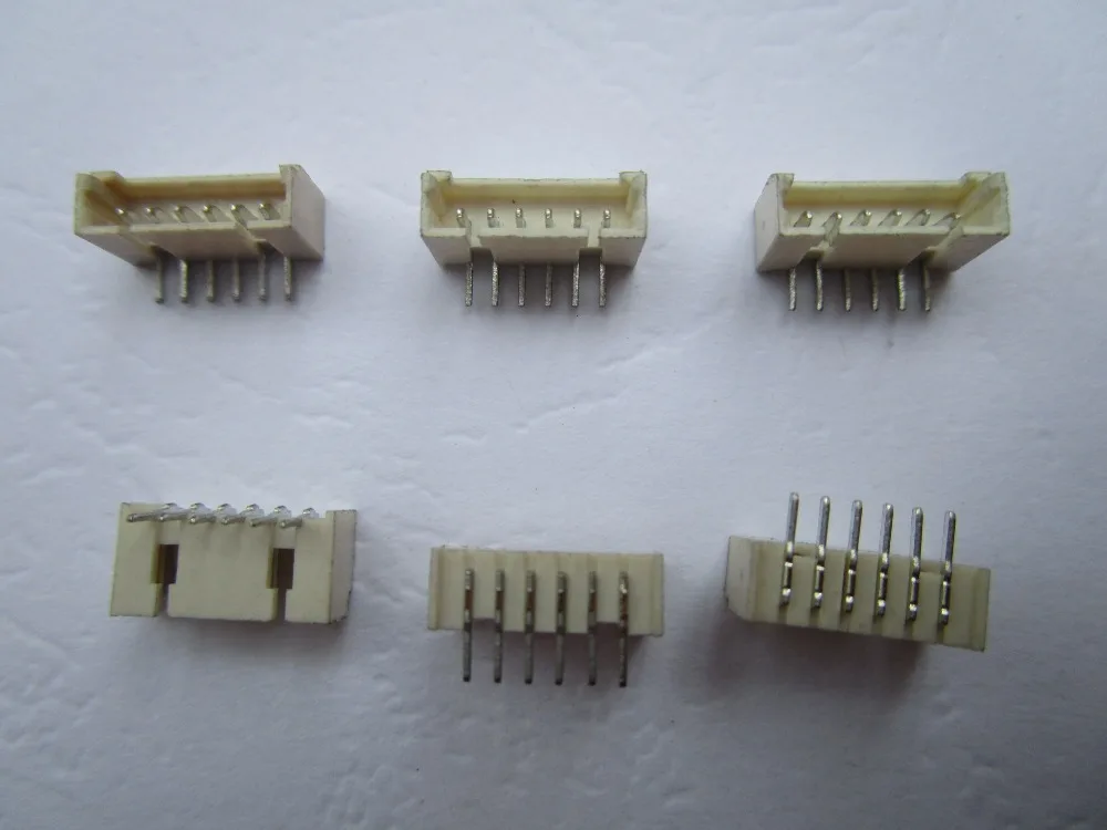 250-pcs-Pitch-1-25mm-Micro-6-Pin-Right-Angel-Male-Plug-Polarized ...