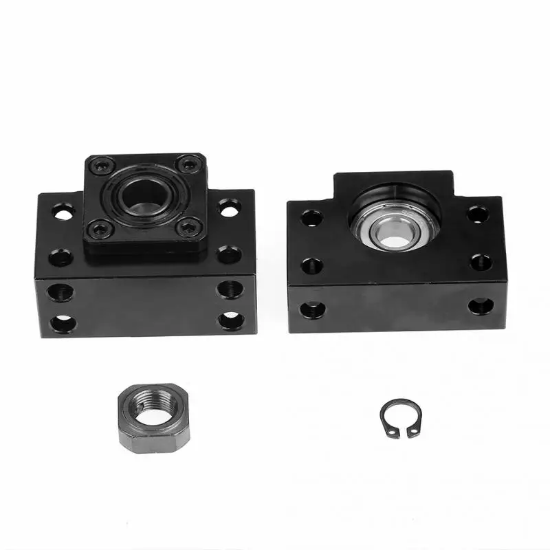 Ball Screw Bearing Fixed+Floated Side Bearing Mount End Supports ...