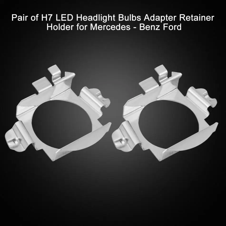 2pcs H7 LED Headlight Bulbs Adapter Retainer Holder for Mercedes Benz B ...