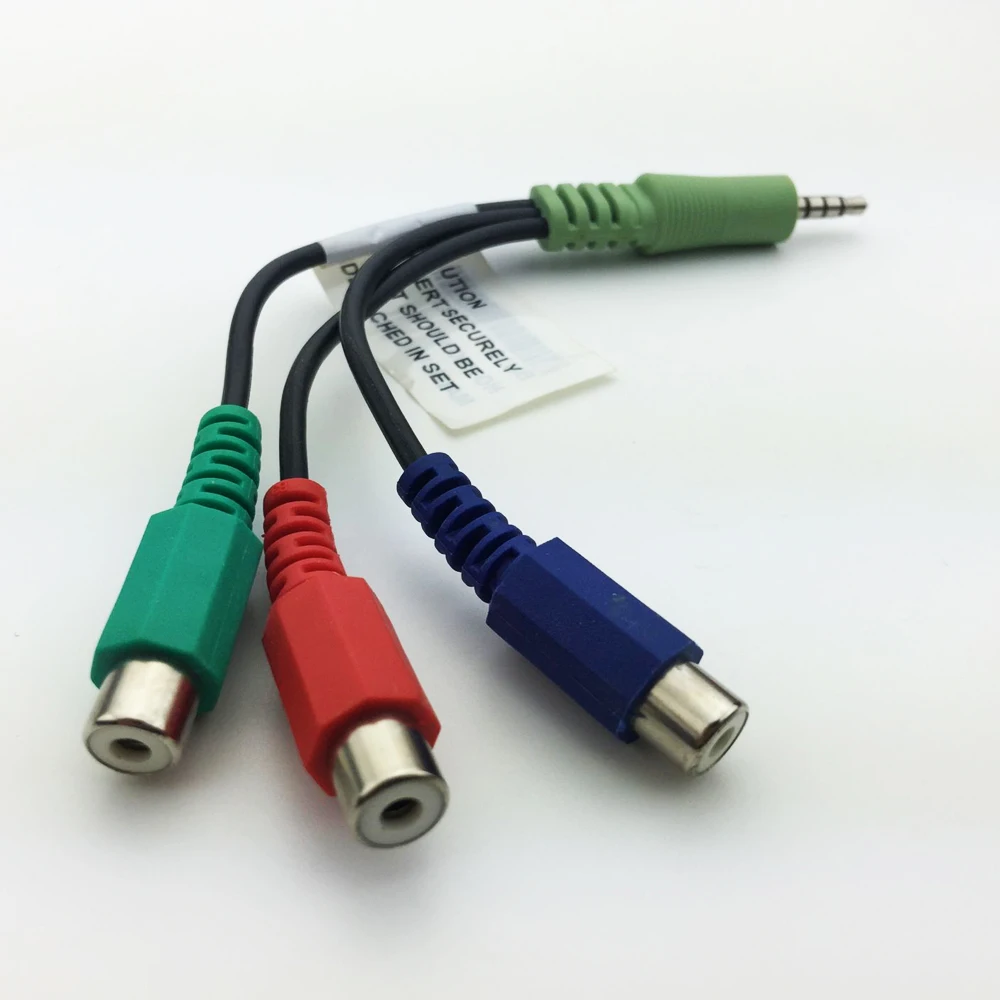 3.5mm to COMPONENT ADAPTER CABLE for samsung TV UN46C9000ZV UN55C6400RH ...