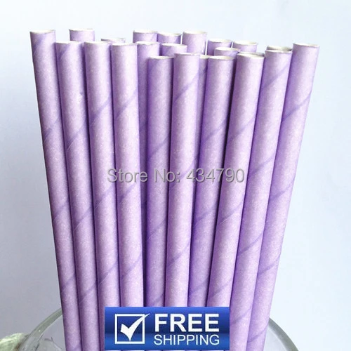 Purple Paper Straws