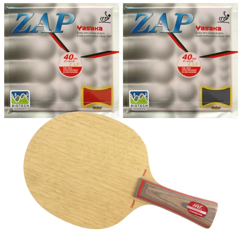 Pro Table Tennis PingPong Combo Racket HRT 2091 Blade with 2x Yasaka ...