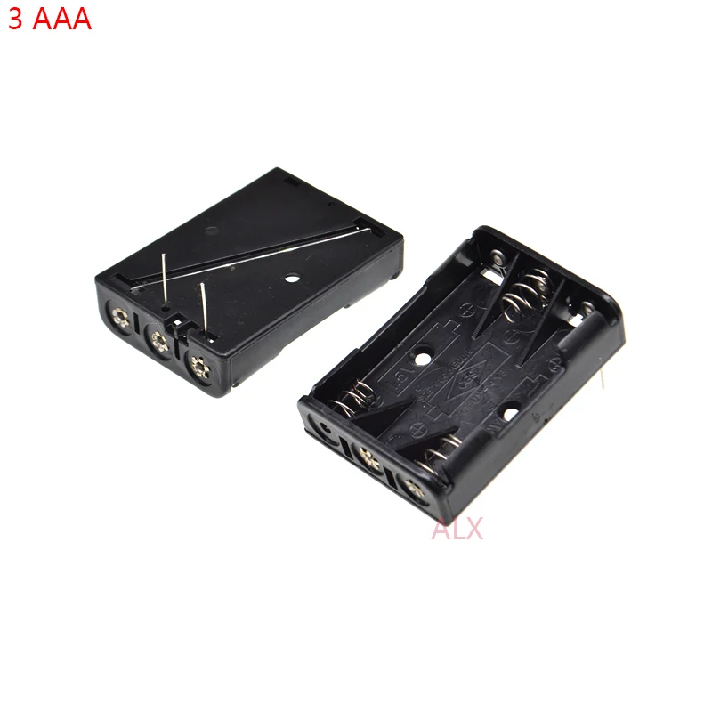 2pcs 3 Aaa Battery Holder With Pin 3x1.5v 4.5v 3aaa 3a Battery Case ...