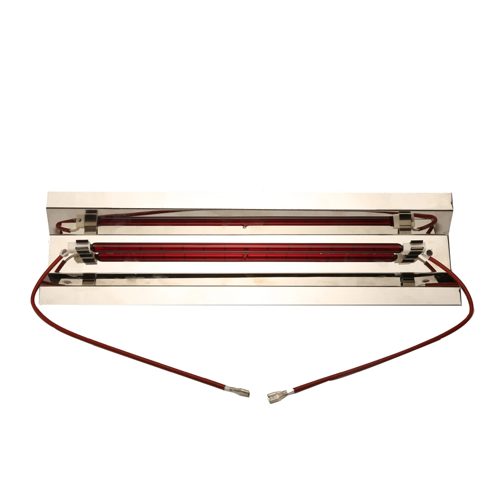 2-Sets-of-Ruby-Lamp-350mm-1000W-220V-Infrared-Tube-with-400mm-Reflector ...