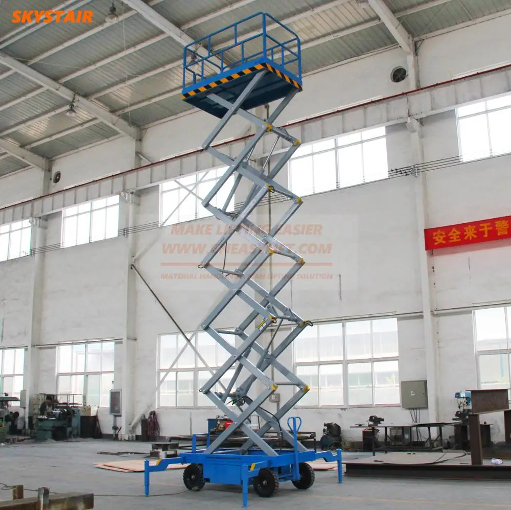 SKYSTAIR portable hydraulic scissor lift platform height adjustable ...