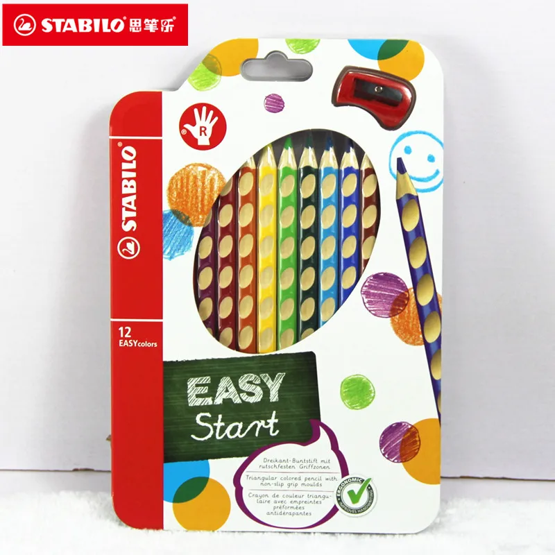 Stabilo 332 EASYcolours Ergonomic Coloring Pencil for Right Handed ...