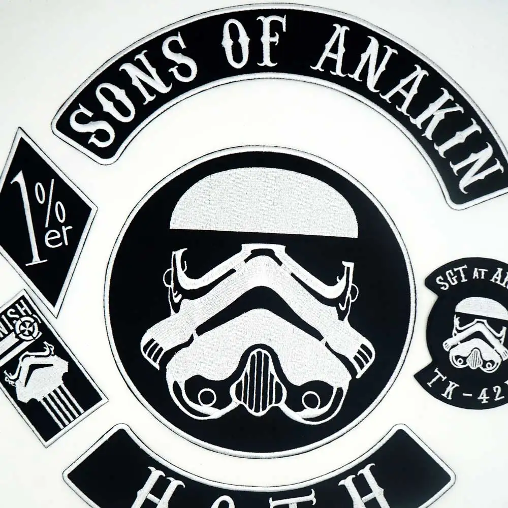 SONS OF ANAKIN HOTH Biker Patch BACKING ปัก Biker Patches Badge 6ชิ้น ...