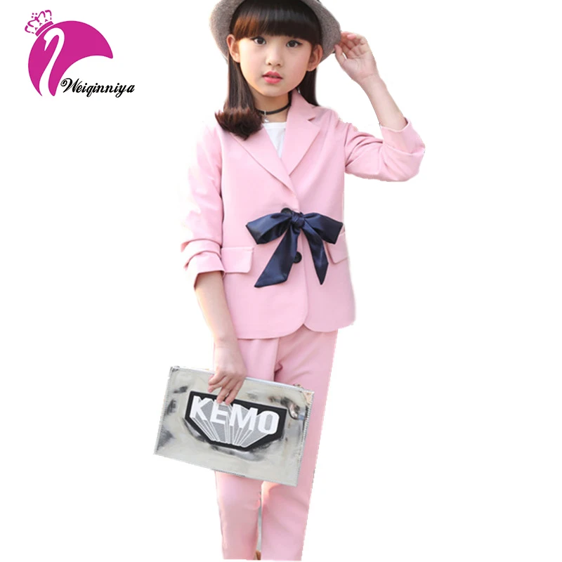 Girl Clothes Sets Spring Autumn Brand Blazer Jackets+Pants Teenage ...