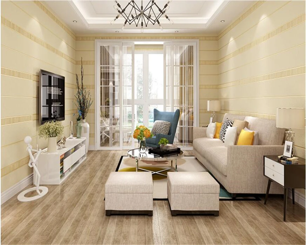 Beibehand papel de parede moderno minimalista com listras de pele de ...