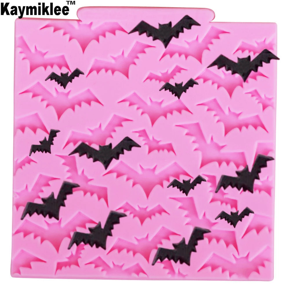 M946 Bat Silicone Mold Halloween Cake Border Cupcake Fondant Cake ...