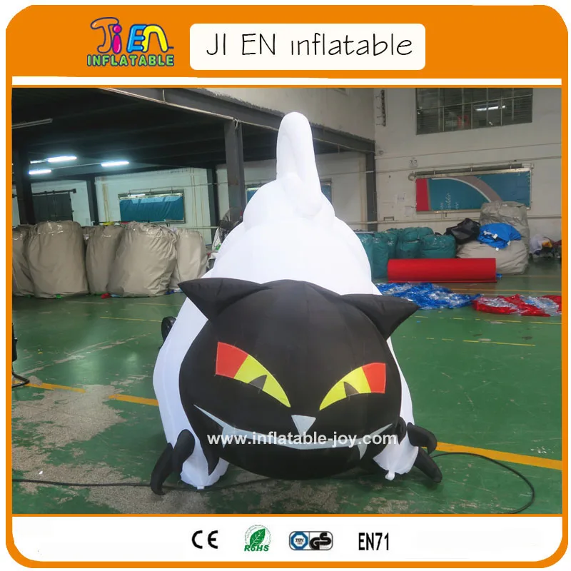 Gato Negro inflable grande para publicidad de Halloween, modelo para ...