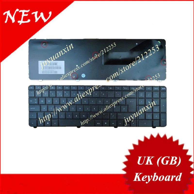 English UK (GB) Keyboard for HP Compaq CQ72 G72 Laptop UK keyboard ...