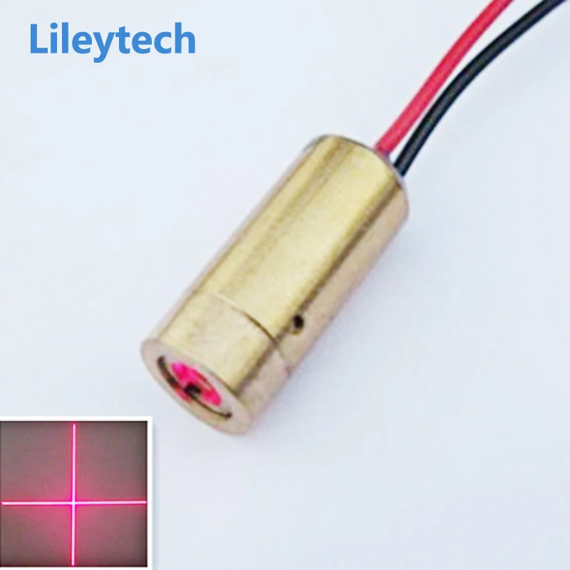 Cross laser 650nm 9mm 3V 50mW Laser Cross Diode Module Red Copper Head ...