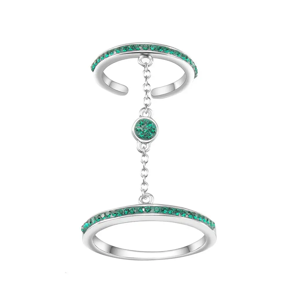 KIVN, Модная бижутерия, связанная цепочка, крошечные нежные кольца на ...