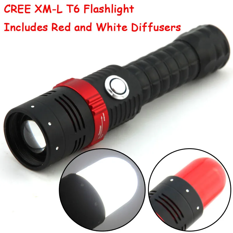2000LM XM L T6 LED Magnetic Force ZOOMABLE 5 Mode Flashlight Torch ...
