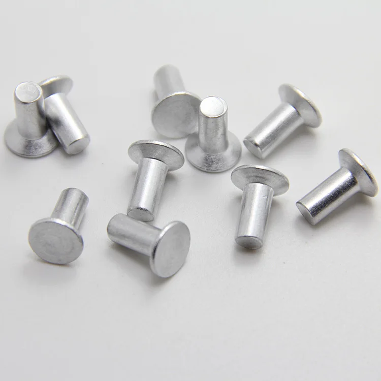 100pcs M2.5x(5/6/8/10mm Length) Aluminum countersunk rivets flat cap ...