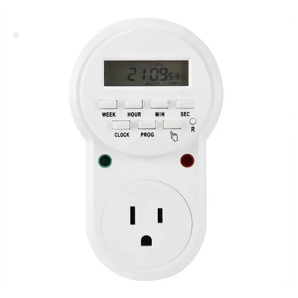 230V 50Hz 16A 3680W Timer Switch Socket Digital LCD Power Timer Energy ...